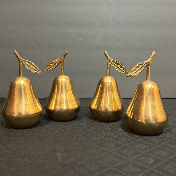 Accents | Bells 4pear Shaped Vintage Brass Bells | Poshmark